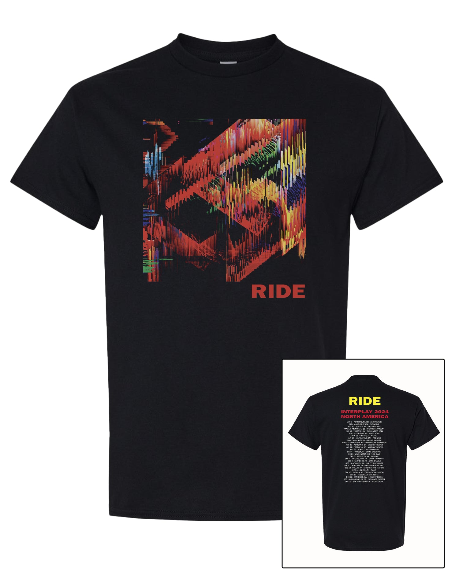 RIDE 2024 INTERPLAY NORTH AMERICAN TOUR TEE – Super Ultra Mega Merchandise