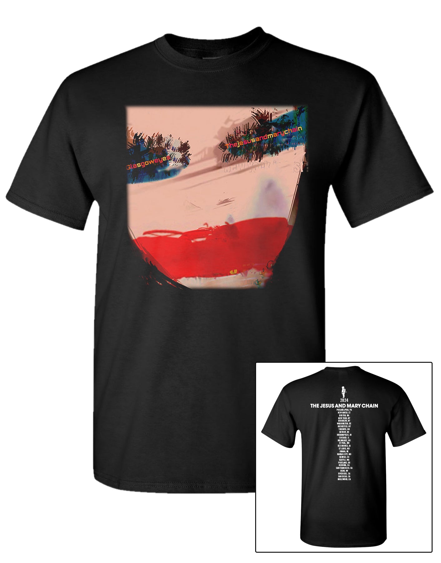 JAMC GLASGOW EYES 2024 TOUR TEE – Super Ultra Mega Merchandise