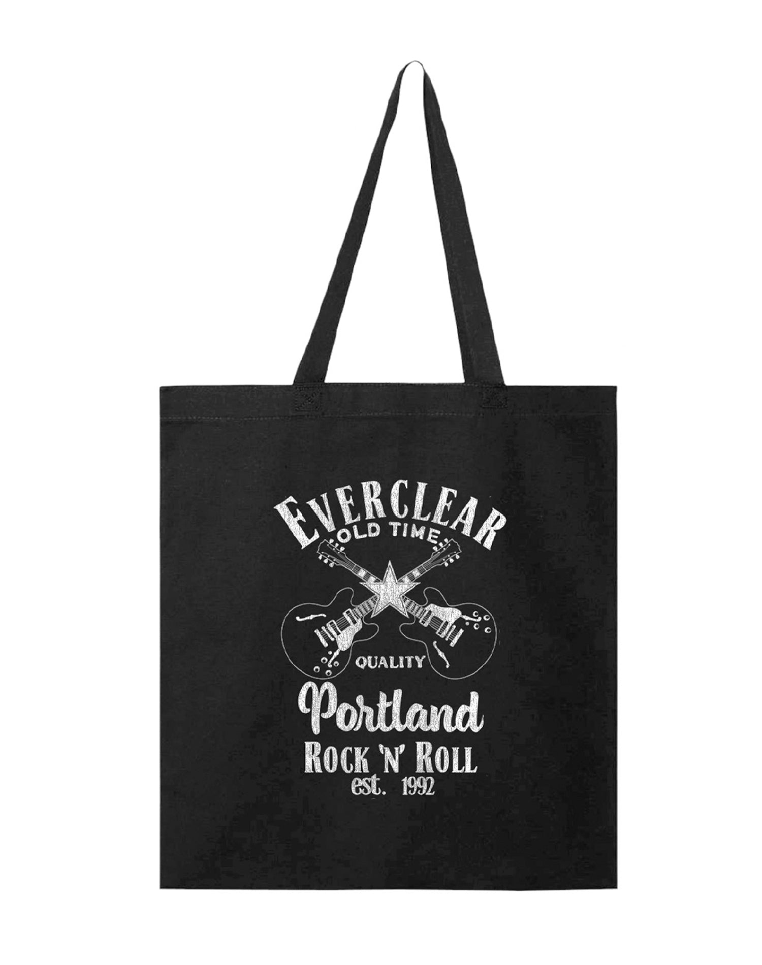 Everclear Black "Old Time Rock n Roll" tote – Super Ultra Mega Merchandise