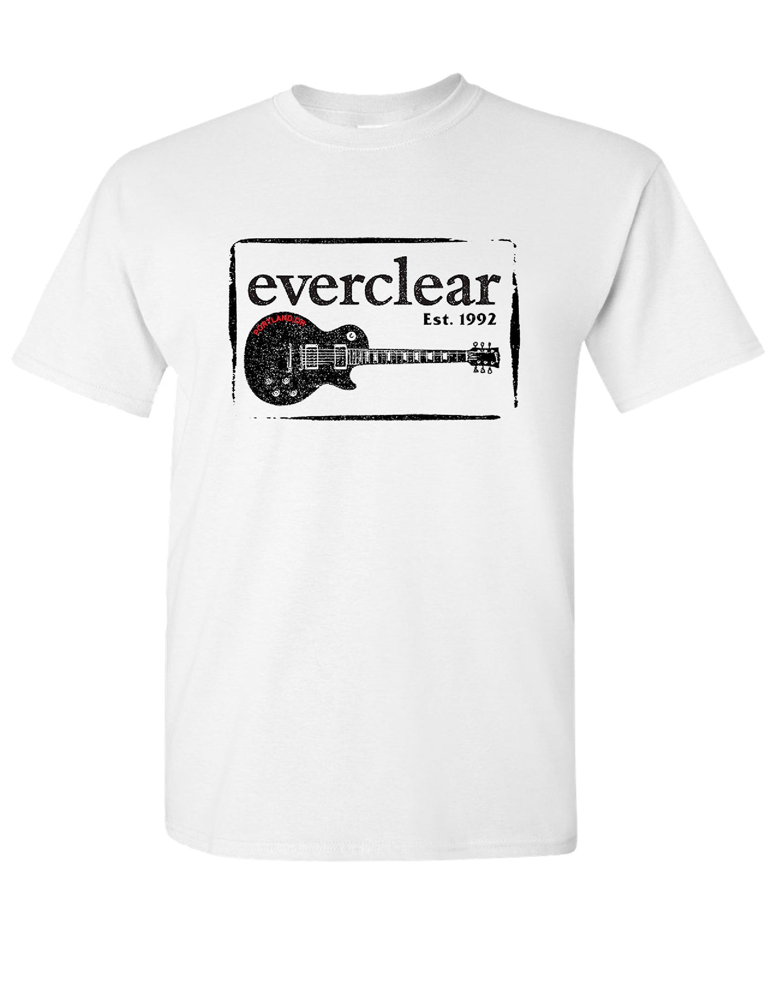 Everclear White Portland Guitar Tee – Super Ultra Mega Merchandise